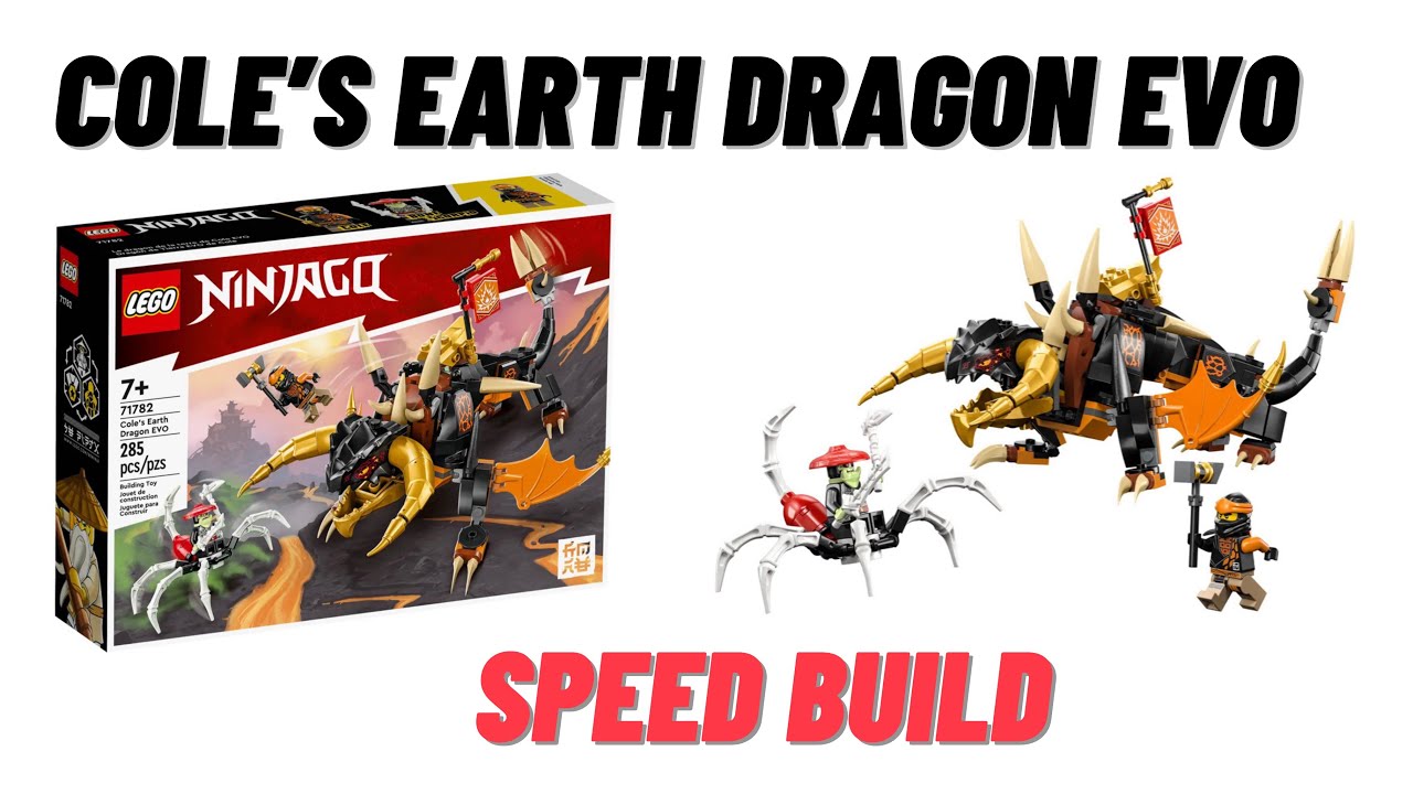 Cole’s Earth Dragon EVO (71782) - LEGO Ninjago 2023 Stop Motion Speed ...