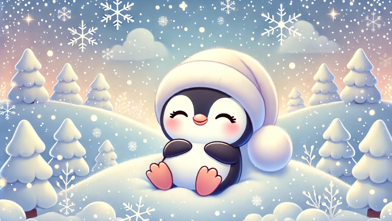 🌙 Starlight Lullabies | Cozy Penguin Dreams & Relaxing Sleep Music for ...