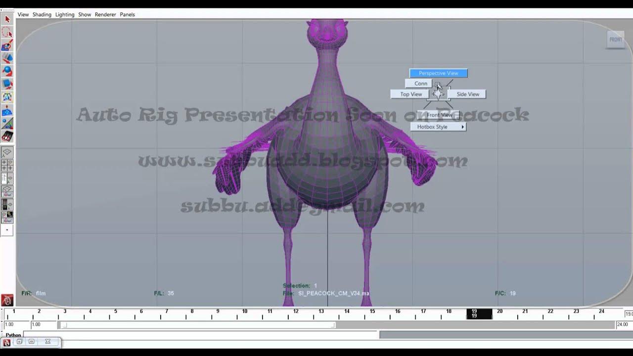 Python Scripting : Bird Wings Rigging -By Subbu - YouTube