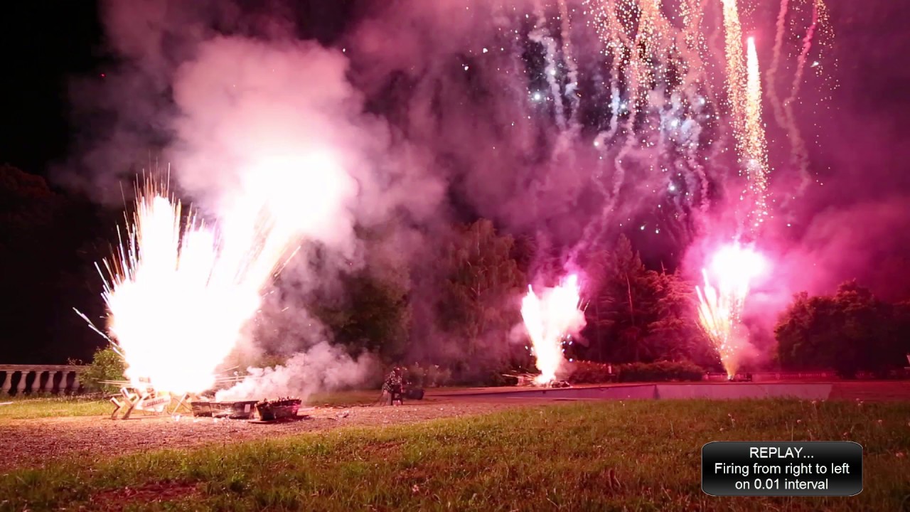 Ground view from our recent show (single shots sequences) PYRO-TEAM ...
