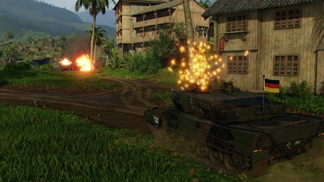 World of Tanks || Leopard 2A5 on Pearl River - Platoon Gameplay - YouTube