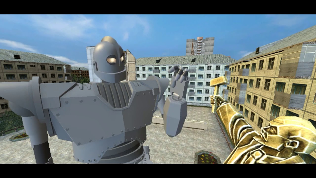 Garry's mod Iron giant all parts with soundtracks - YouTube
