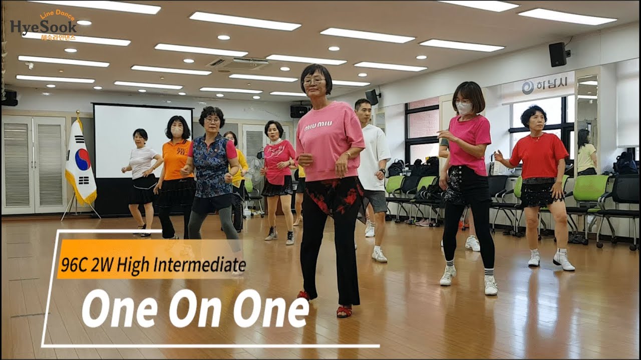 One On One Line Dance Demo by 미사3동 라인댄스중급반 - High Intermediate - YouTube