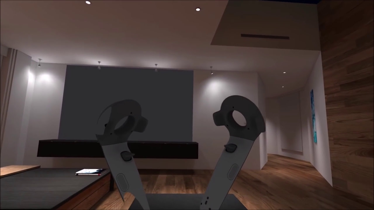 Vive controllers & laser pointers in BigScreen - YouTube