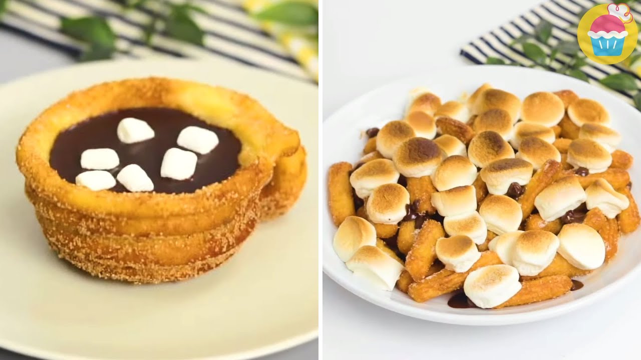 Nyam Nyam | How To Make Churro Bowl & Fries At Home | S'Mores Loaded ...