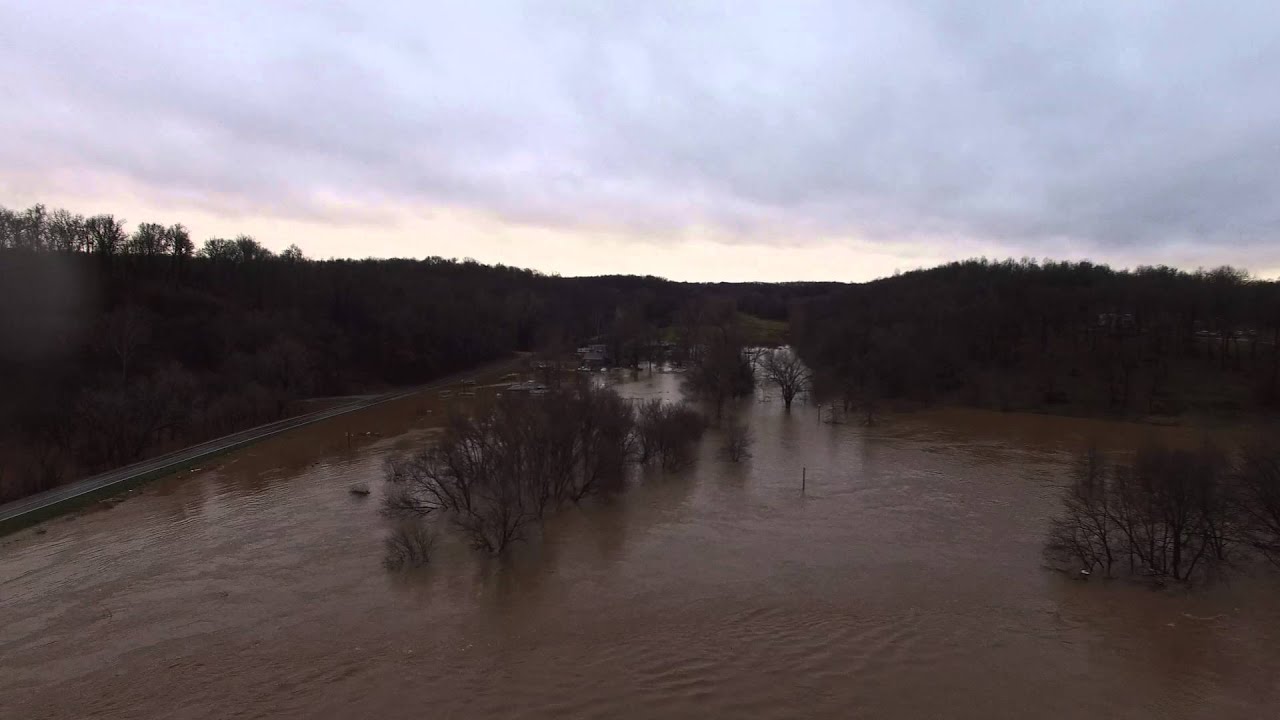 DJI Phantom 3 Professional: Elk River Flood at Cowskin - YouTube