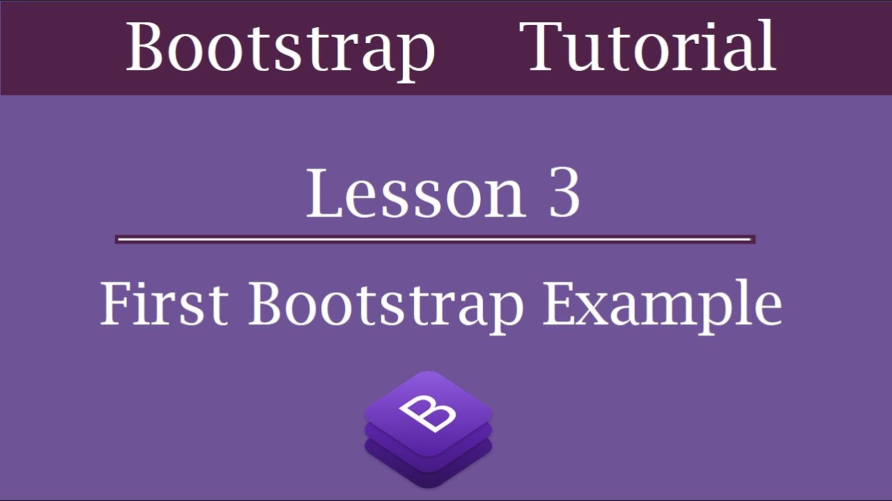 Run first Bootstrap Example - YouTube