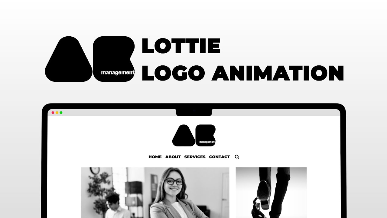 Lottie (JSON) Logo Animation - YouTube