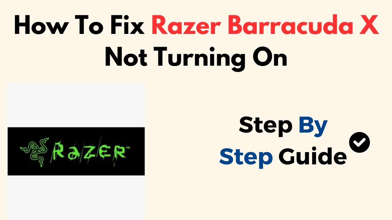 How To Fix Razer Barracuda X Not Turning On - YouTube