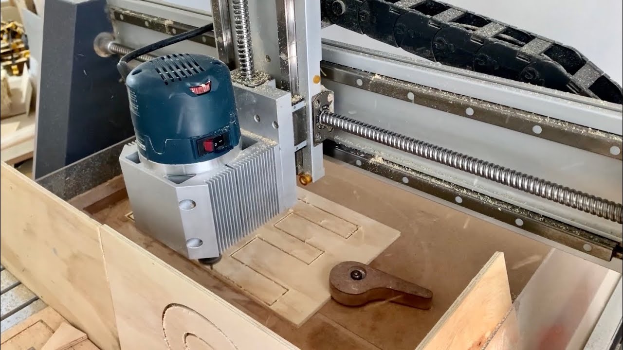 Corte de letras con router cnc para letrero - YouTube