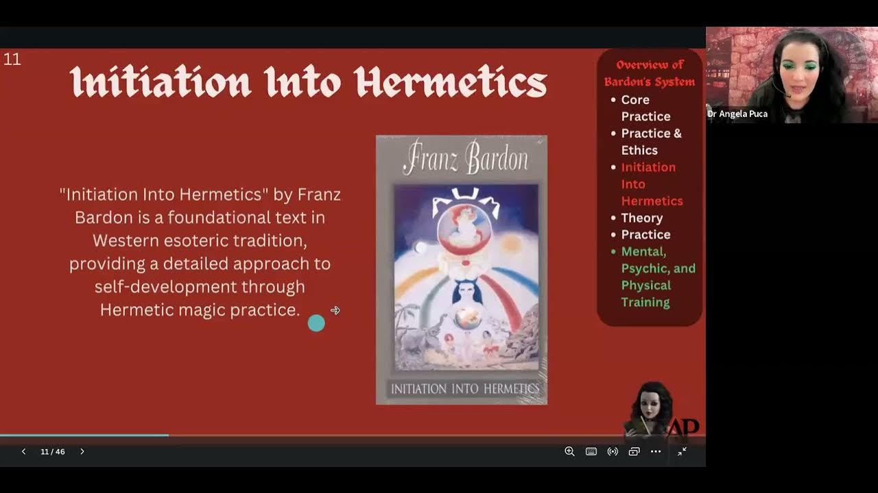 Magus Lecture - Initiation into Hermetics by Franz Bardon - YouTube