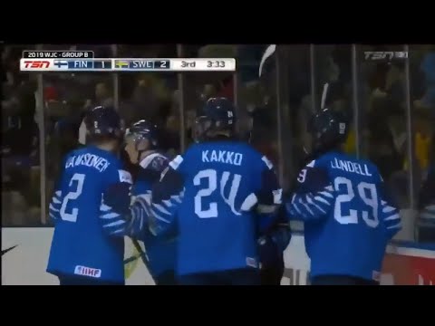 Kaapo Kakko Toys With Swedes at 2019 World Junior Hockey Championships - Beer League Heroes