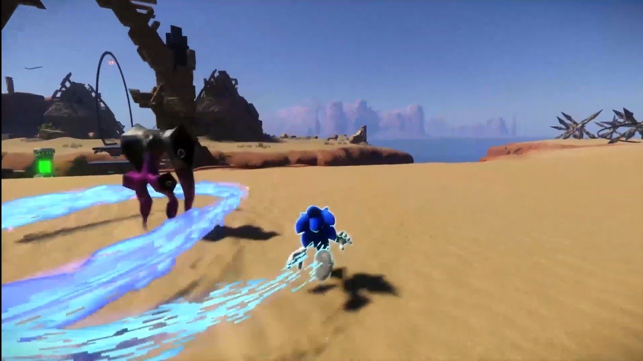 Sonic Frontiers - New Desert World and Cyberspace Gameplay in HD! - YouTube