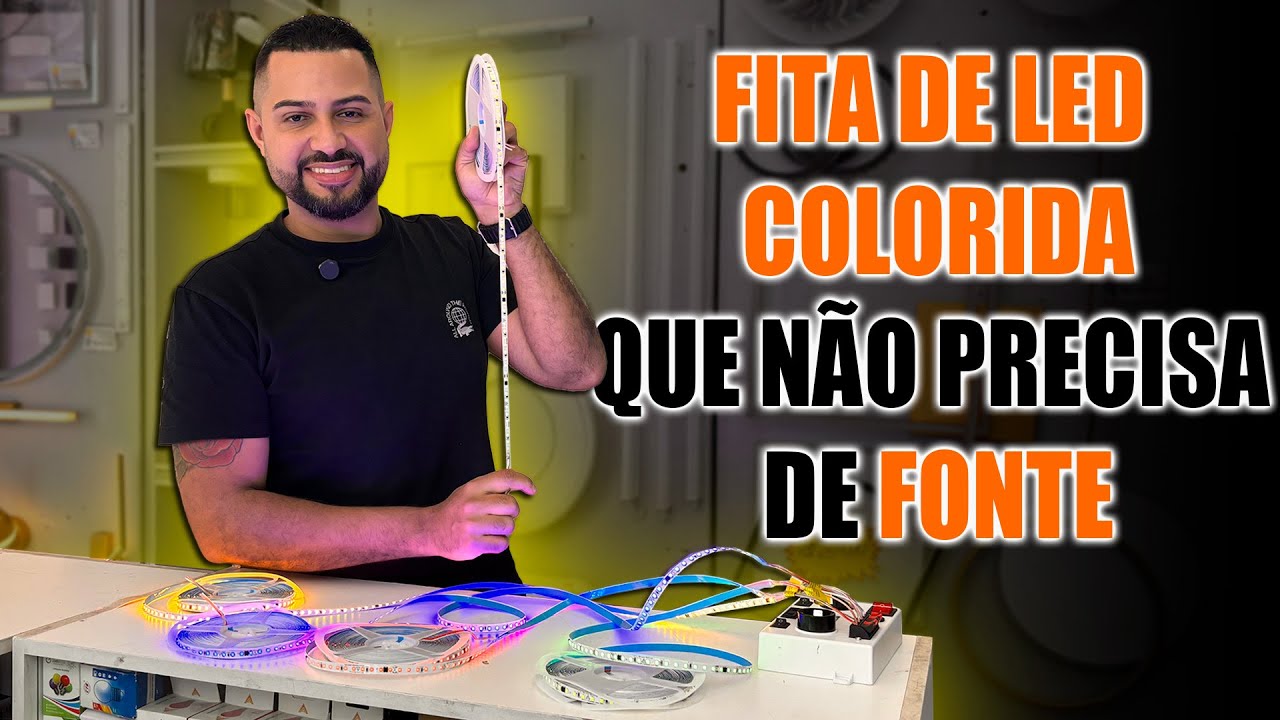 Fita LED Colorida sem Fonte | Fita LED Direto na Rede Elétrica - YouTube