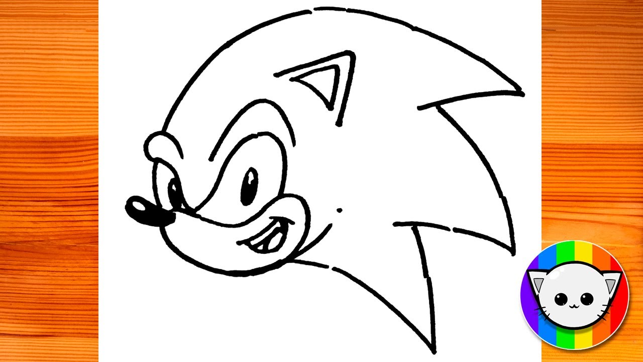 How to Draw Sonic Easy - YouTube