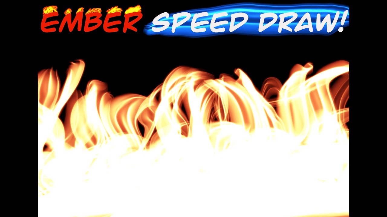 Ember (fire gods son, new OC!) speed draw/paint - YouTube