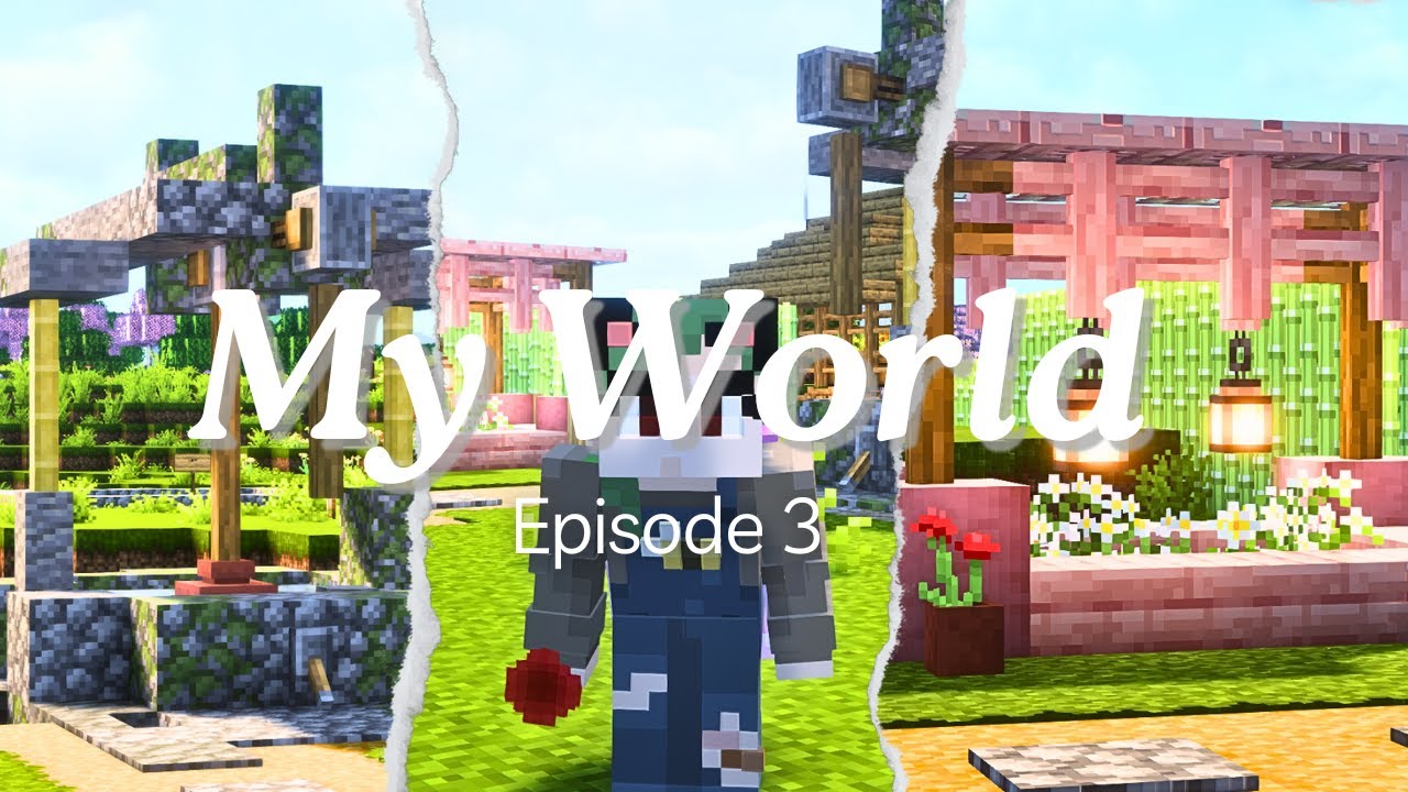 My World Ep 3 | Time to build a well in the faming village - YouTube