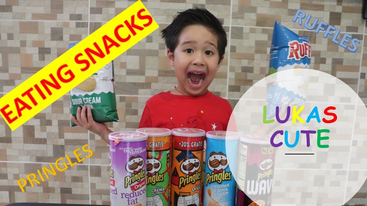 EATING SNACKS! PRINGLES AND RUFFLES! SO MANY FLAVORS - YouTube