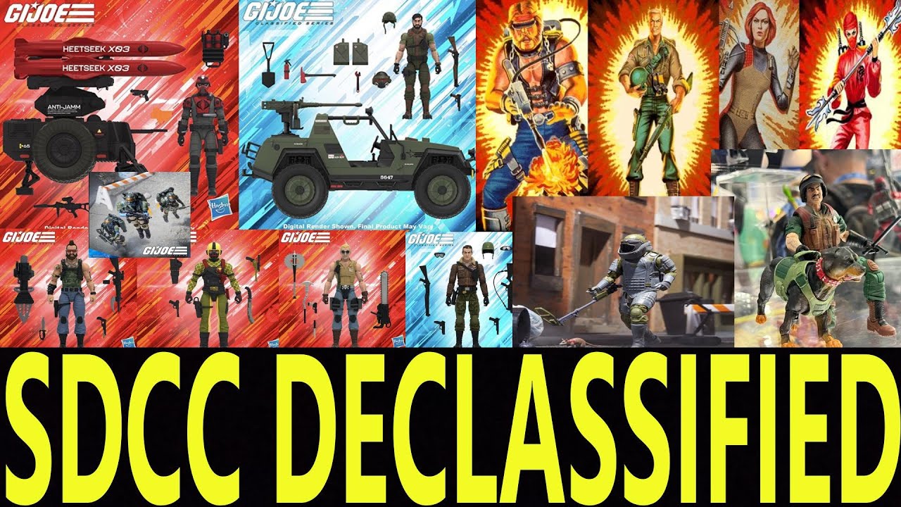 SDCC GI JOE CLASSIFIED REVEALS, DISPLAYS AND FUTURE INFORMATION - YouTube
