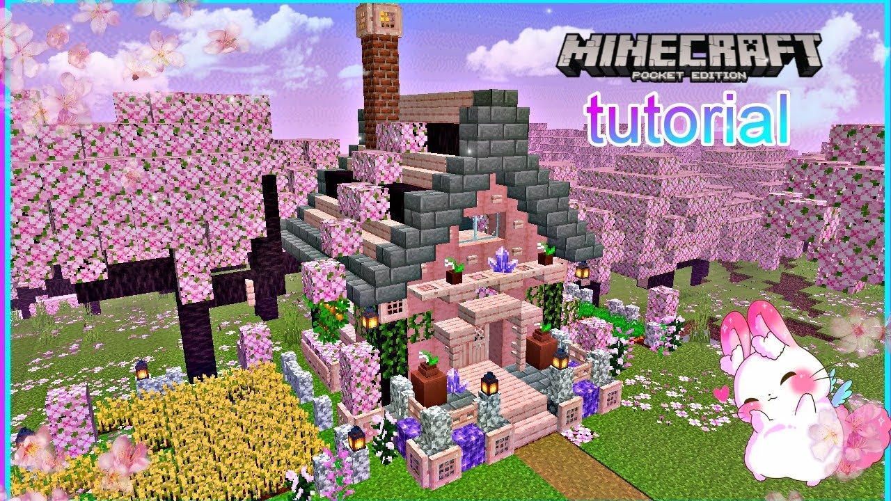 Minecraft Cherry Grove: Cozy Starter House Tutorial - YouTube