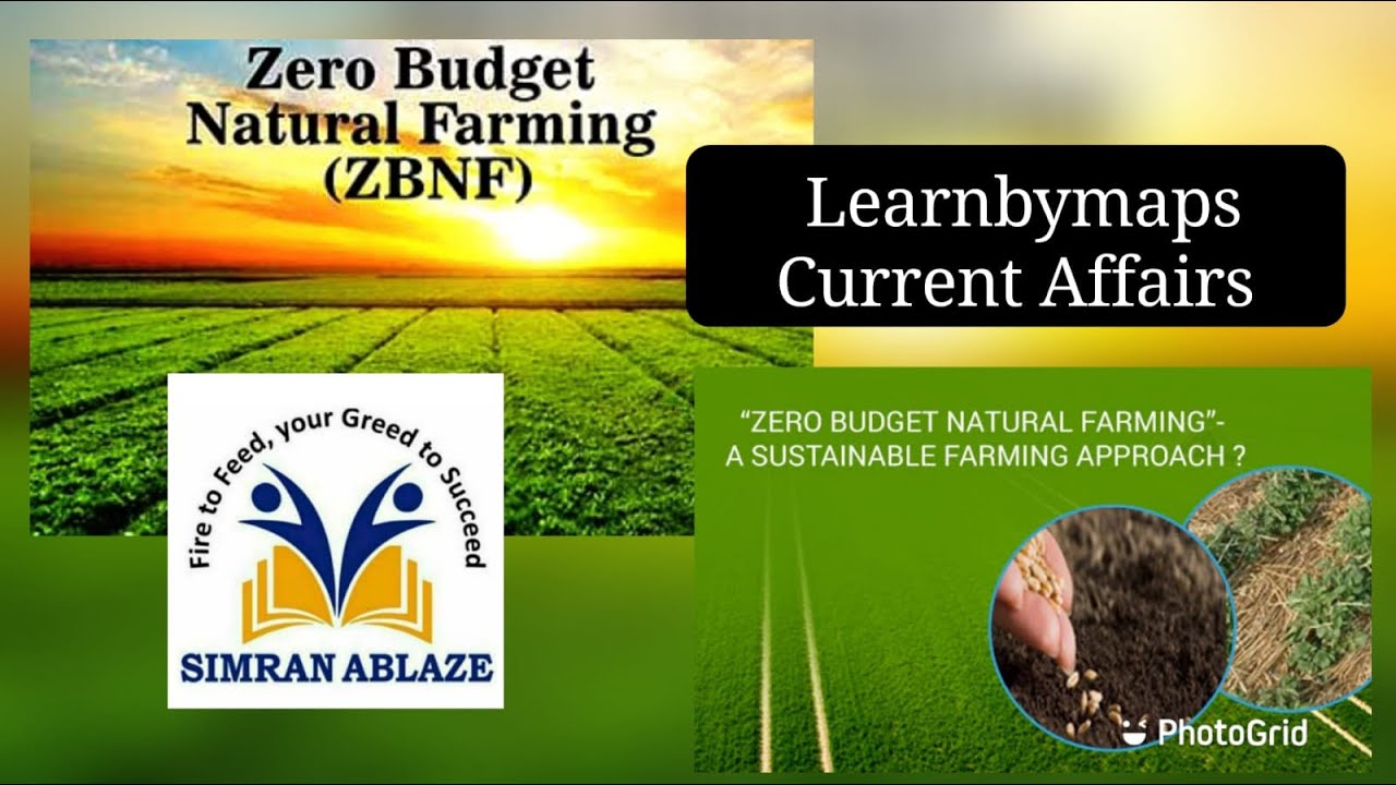 Zero Budget Natural Farming | Learnbymaps current affairs I Zero Budget ...