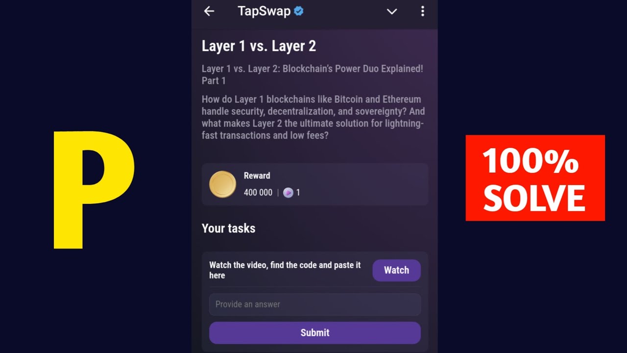 Layer 1 Vs. Layer 2 | Tapswap Code | Layer 1 vs. Layer 2: Blockchain’s ...