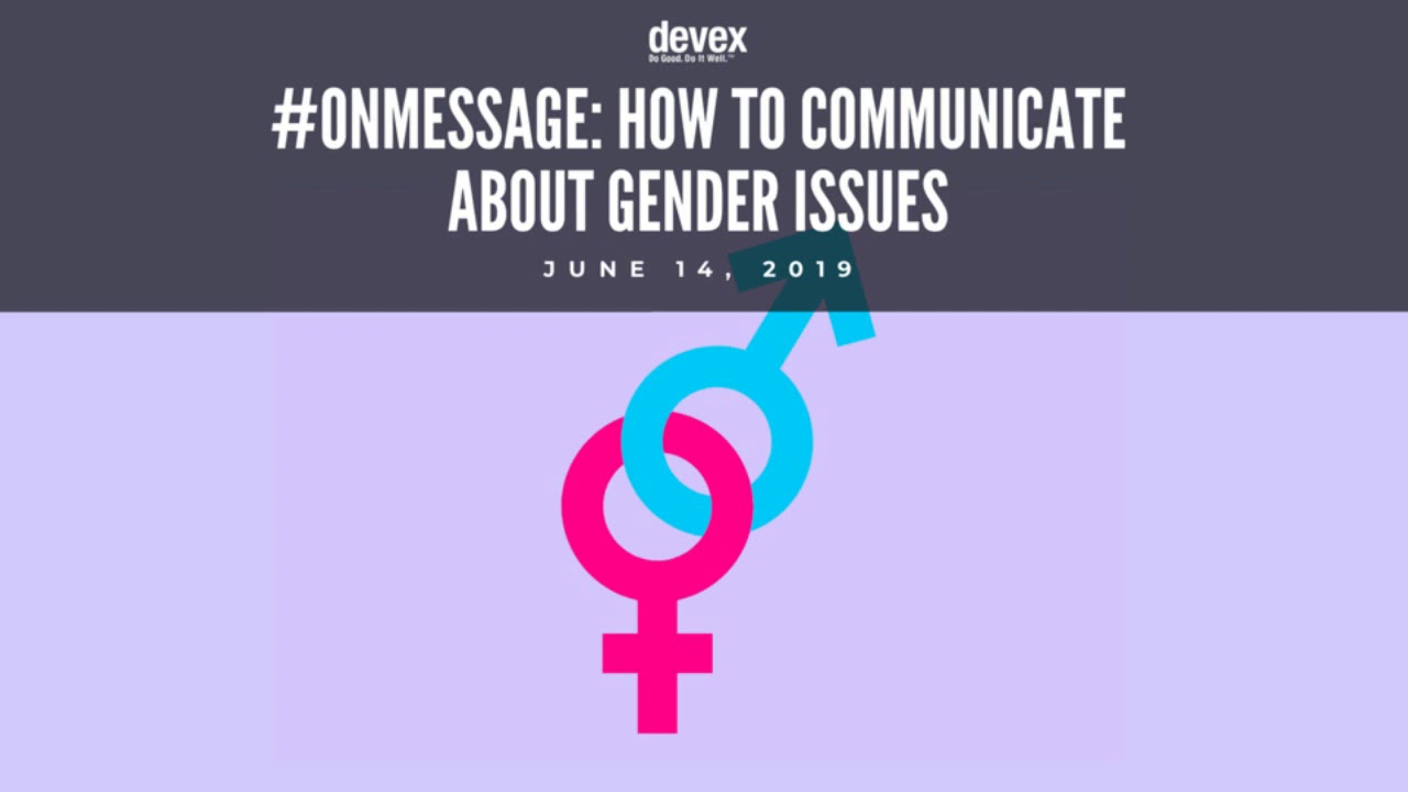 #OnMessage: How to communicate about gender issues - YouTube