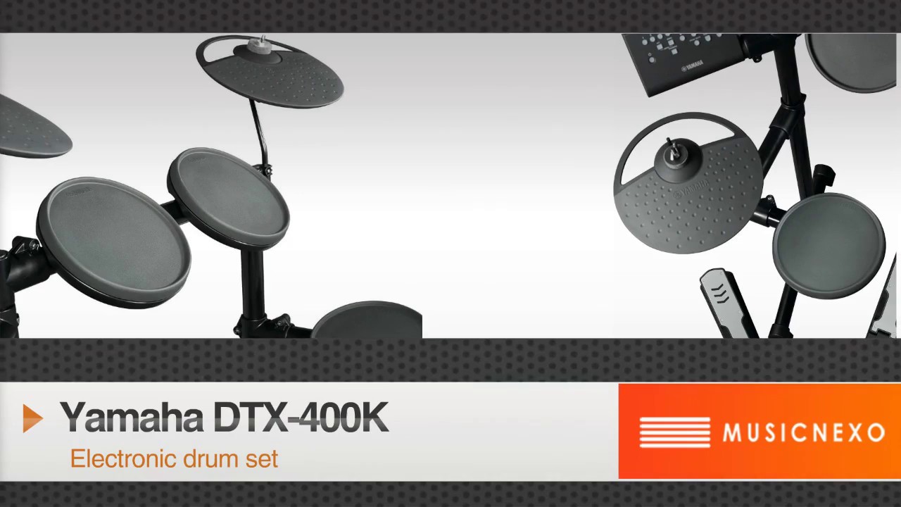Yamaha DTX-400K Electronic Drum - YouTube