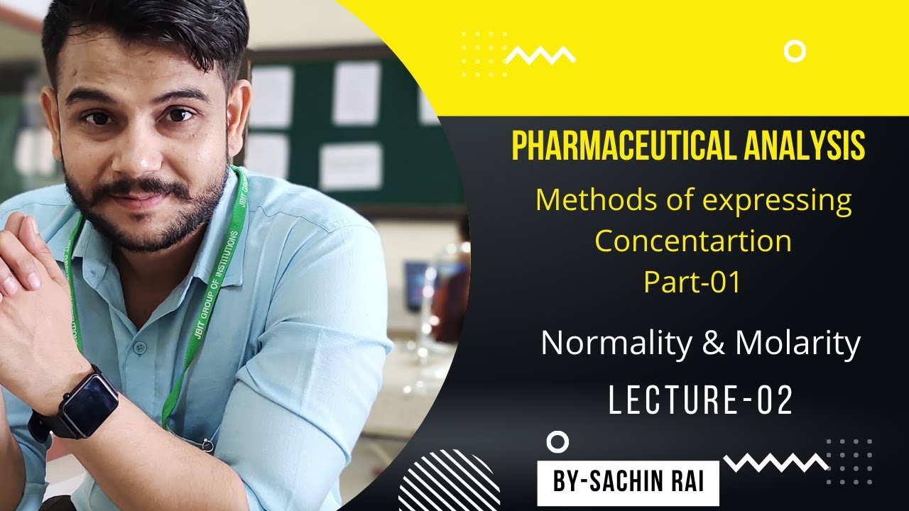 Methods of expressing concentration Part-01(Normality & Molarity ...
