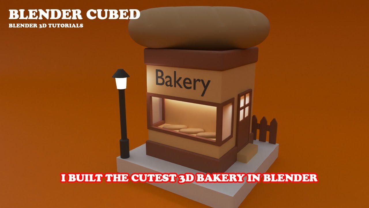 I Built the CUTEST 3D Bakery in Blender – Easy to follow Tutorial ...