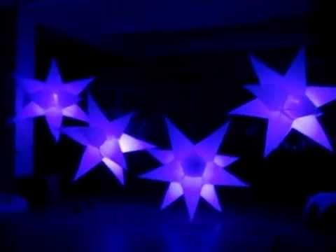 LED inflatable stars,inflatable stars MADeffects com - YouTube