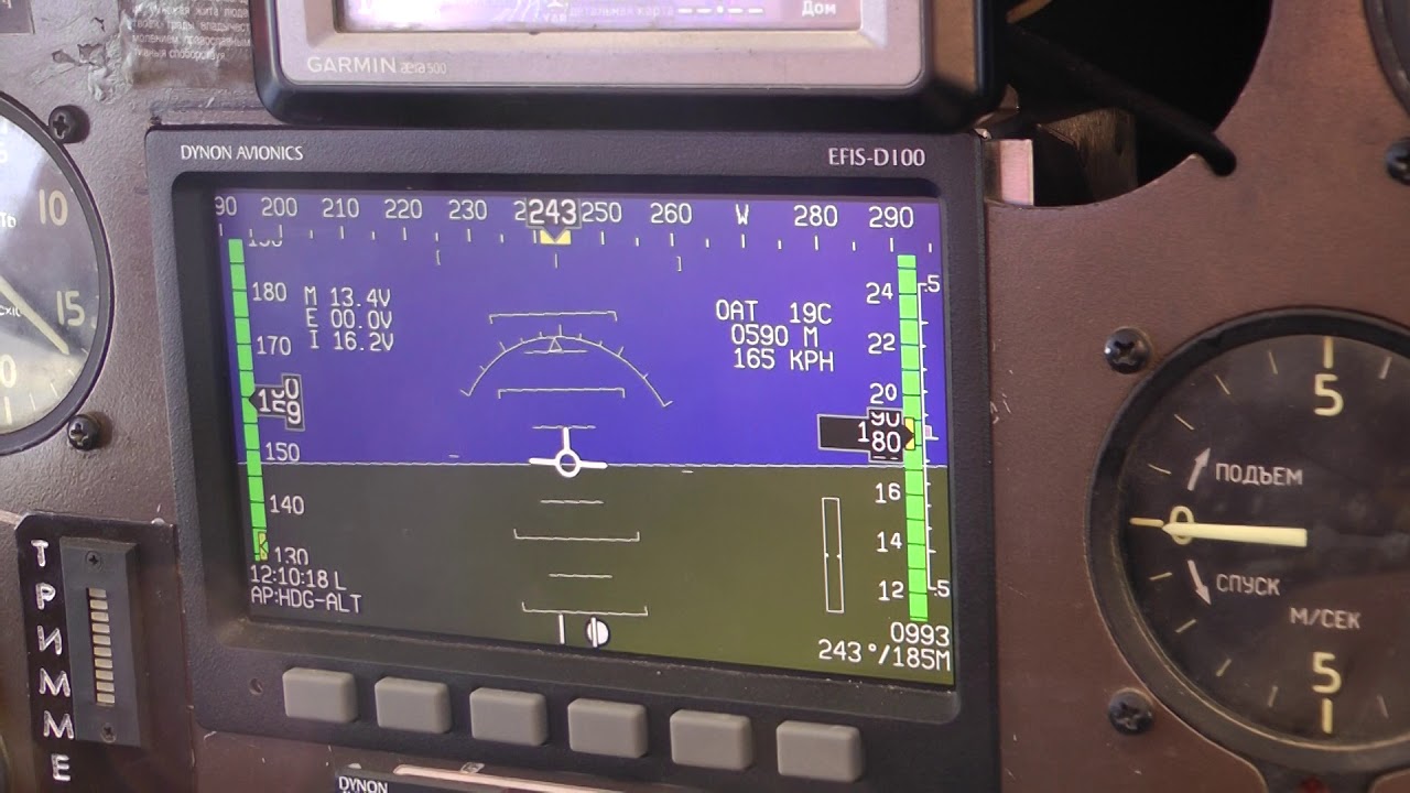 Dynon D-100 autopilot in-flight testing 04 - YouTube