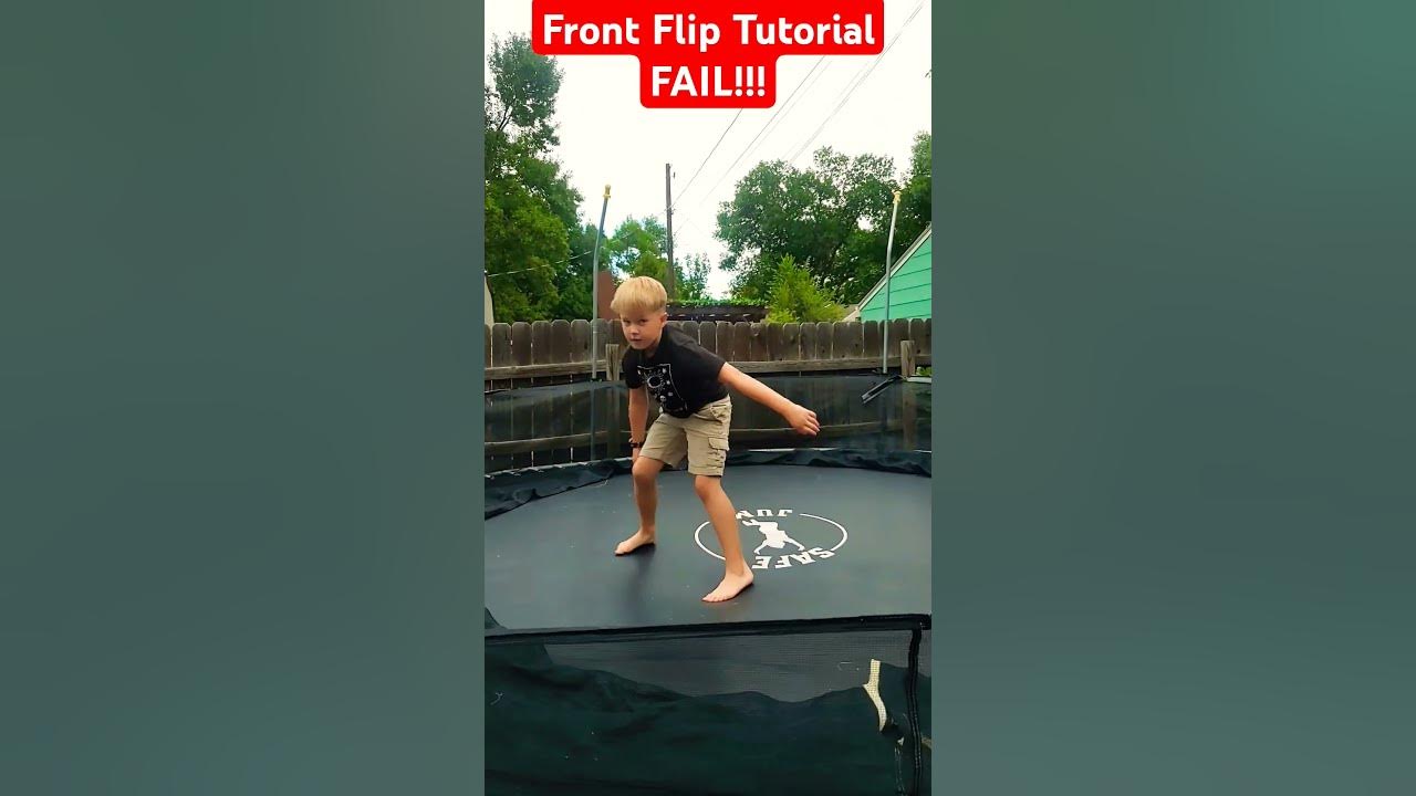 Front Flip Tutorial Fail - YouTube