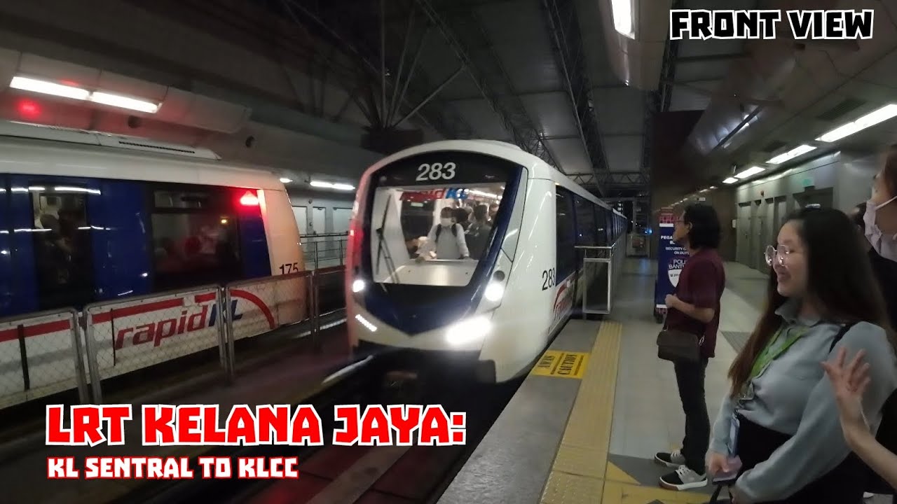 LRT Kelana Jaya Line | KL Sentral to KLCC Peak Hour Ride. (31/10/2023 ...