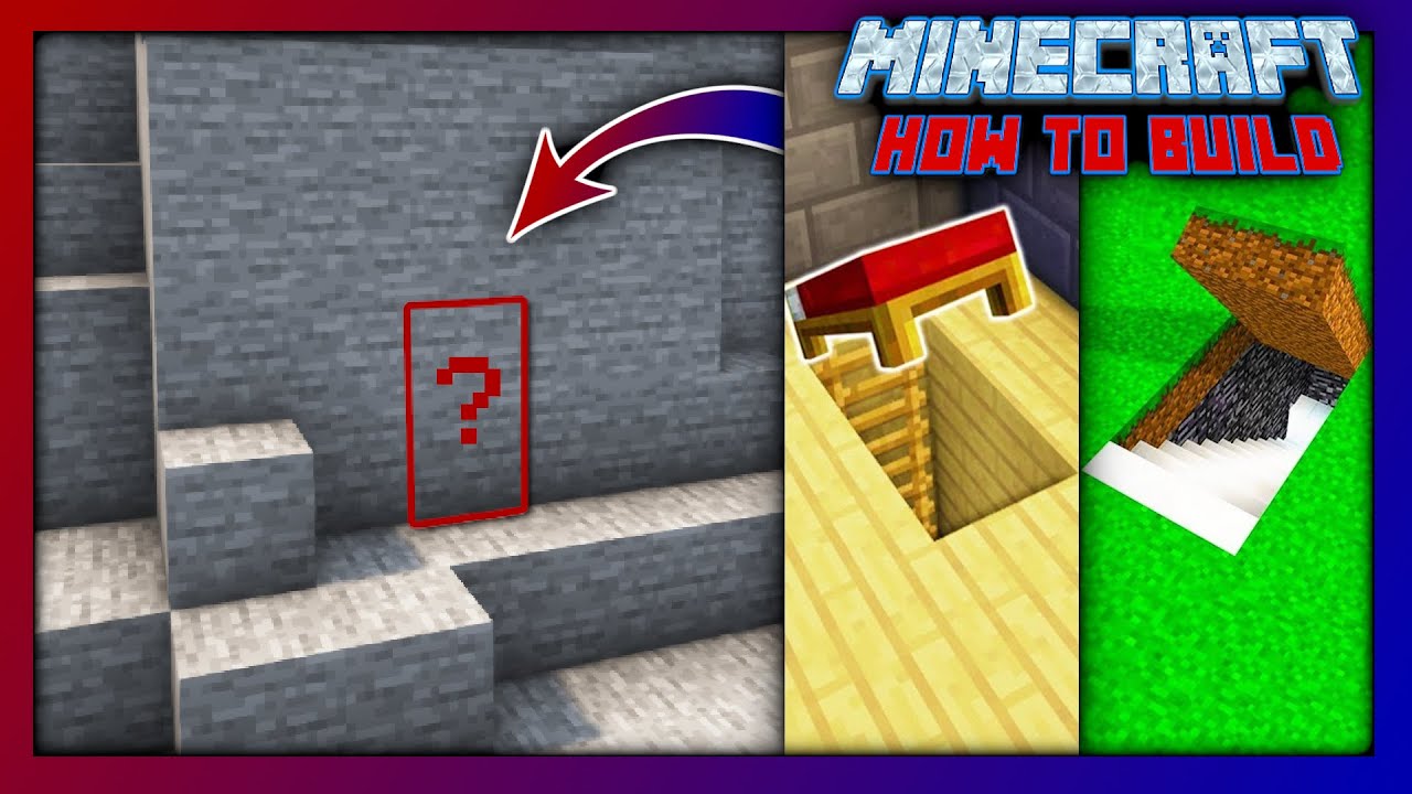 Die 5 EINFACHSTEN Geheimtüren die du in Minecraft bauen kannst! 🔸 Minecraft Tutorial 1.21 - YouTube