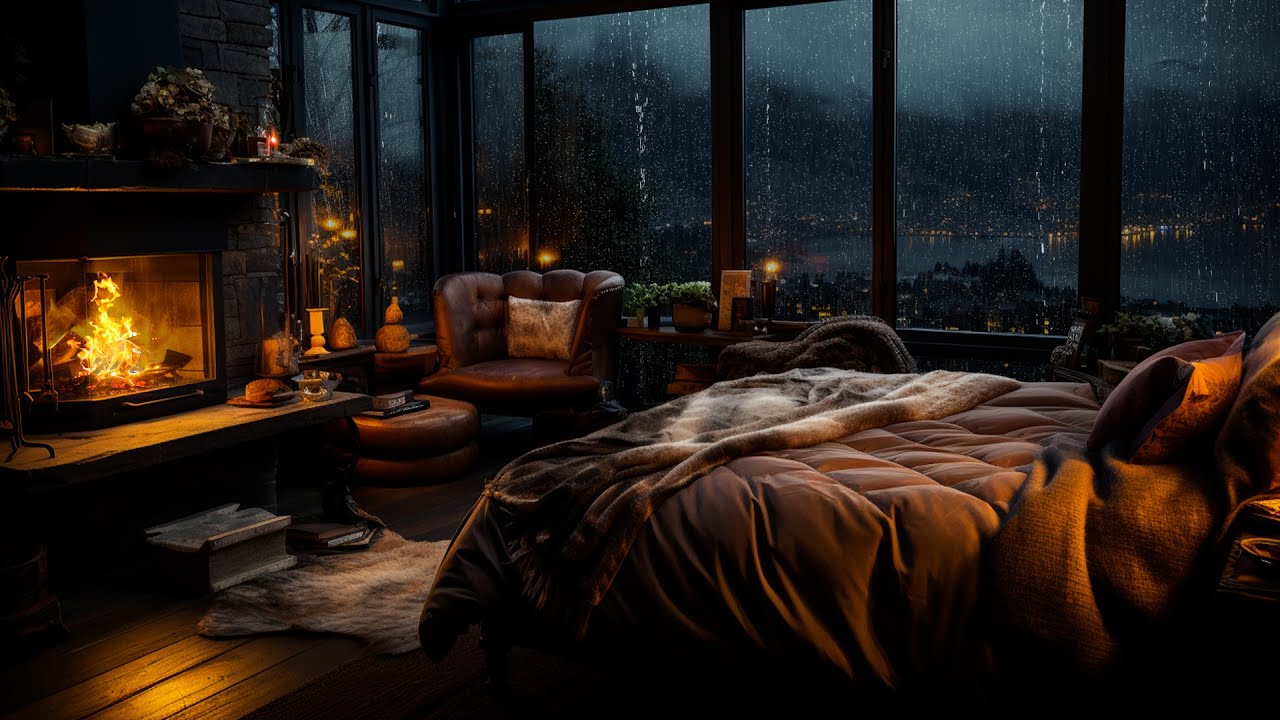 Rain & Fireplace | Eliminate Fatigue and Say Goodbye to Insomnia with ...