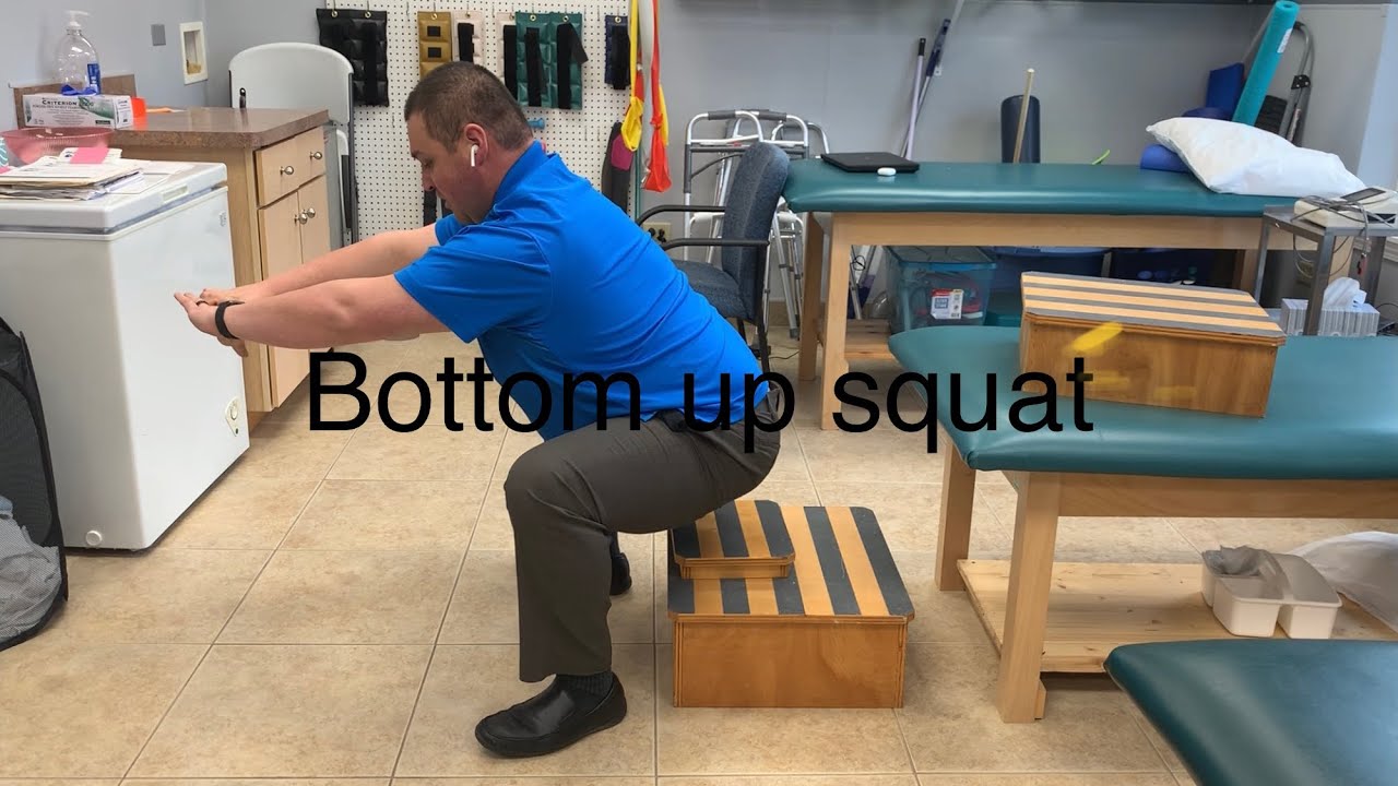 Bottom up squat for glute emphasis - YouTube