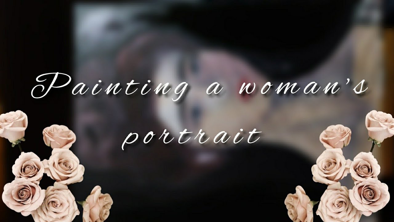 Painting a woman with acrylic / speed drawing - YouTube