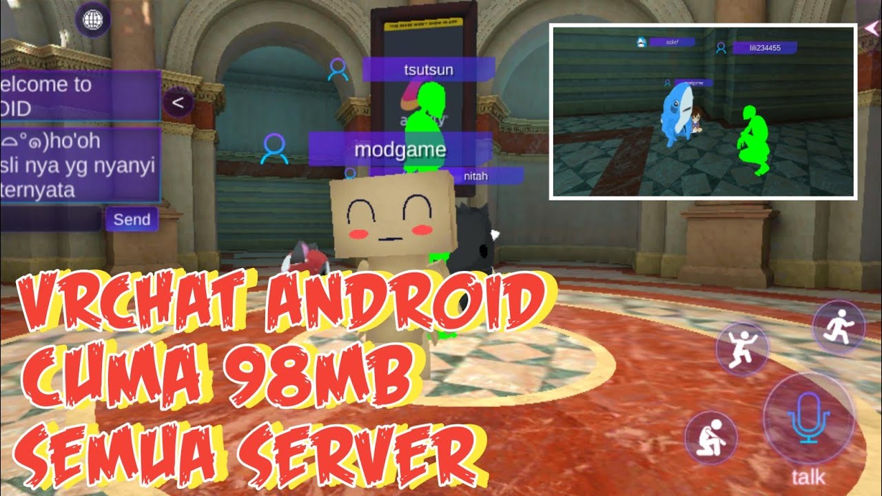 VRCHAT ANDROID!!?? BISA SEMUA SERVER!🇮🇩 - YouTube