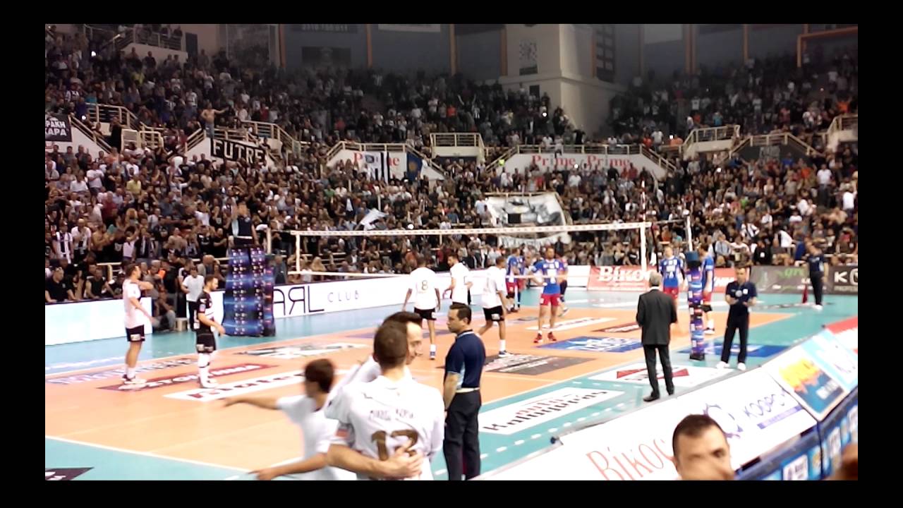 Πρωταθλημα Βολευ 28/4/16 Παλατακι ΠΑΟΚ-Φοινικας Συρου 3-2 - YouTube
