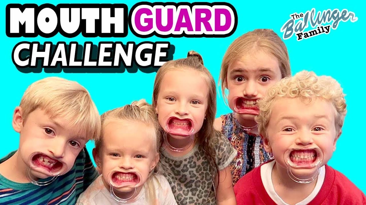 MOUTHGUARD CHALLENGE! ft. The Johnson Fam - YouTube