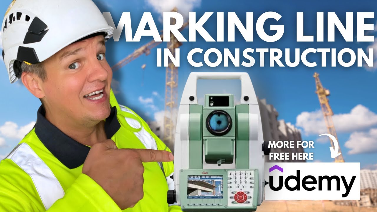 How to set a Line in Construction 🏗️ Total Station Setting Out Tutorial ...