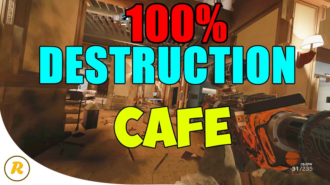 100% DESTRUCTION on Cafe! - Rainbow Six: Siege - YouTube