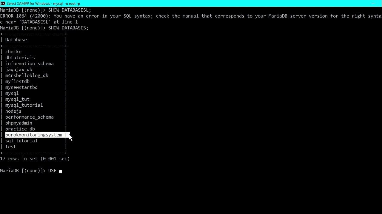 [BISAYA TUTORIAL] - HOW TO ENTER IN A DATABASE SCHEMA | XAMPP | MYSQL | SQL | PART 3 - YouTube