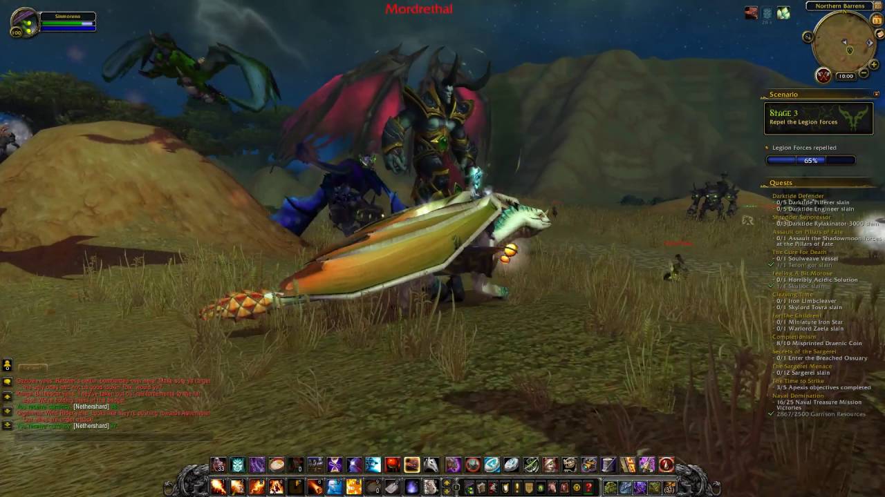 World of Warcraft: Legion Invasion - Northern Barrens (60 fps) - YouTube