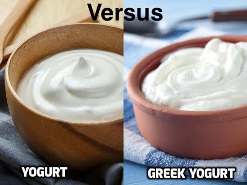 Normal yogurt versus greek yogurt - YouTube
