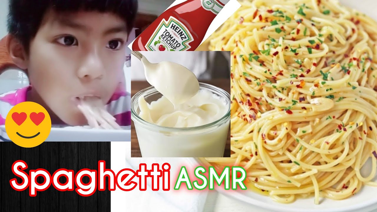 ASMR spaghetti/spaghetti eating show/Mukbang spaghetti - YouTube
