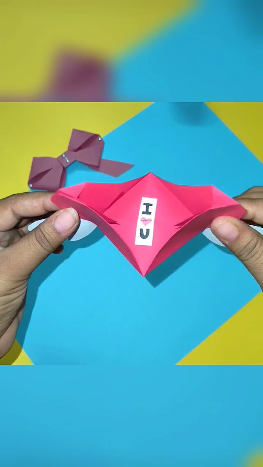 Paper Heart Pop Up Card Ytshorts Shotsfeed Shots Papercraft T
