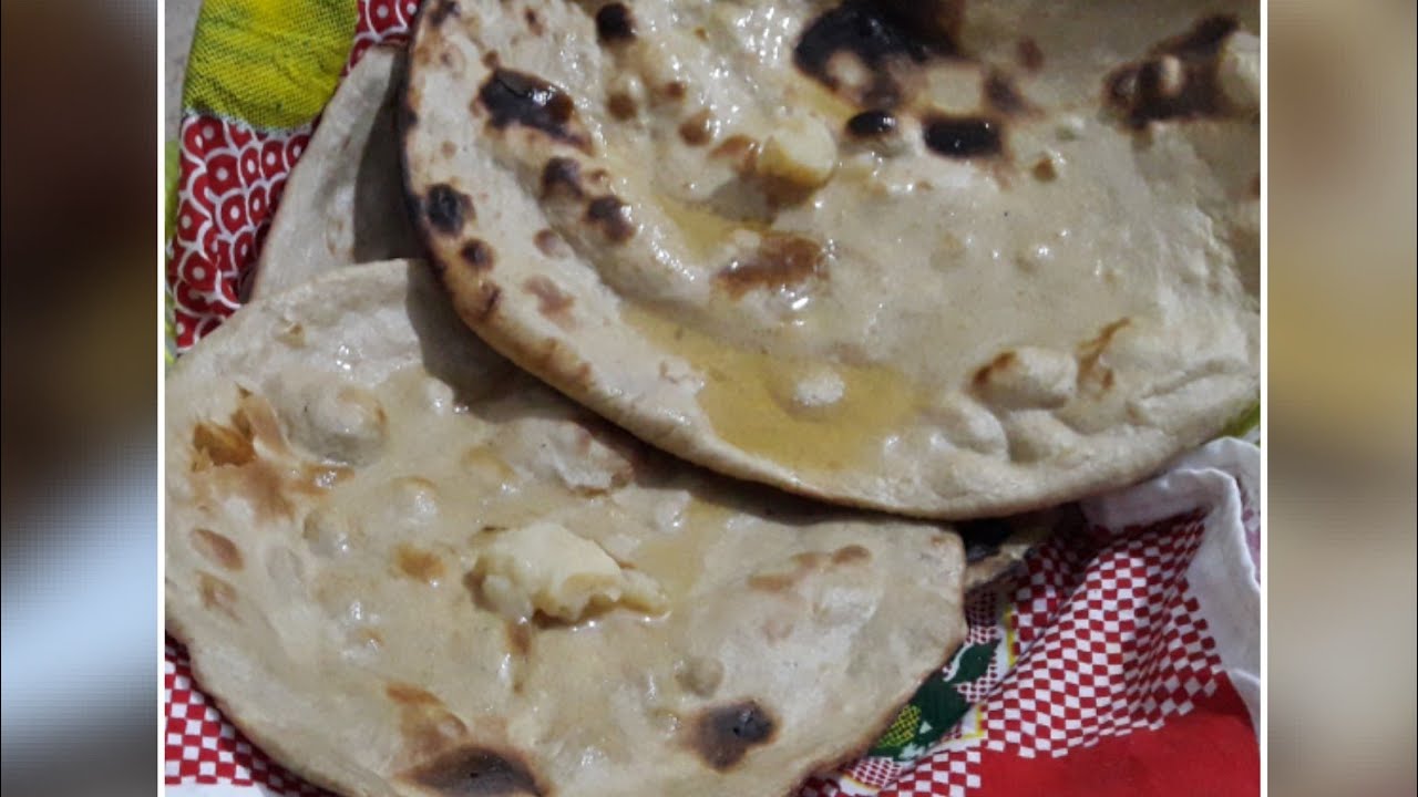 Ghar kie Tandoor Roti our karela piaz sabzi. ghar ki roti karela piaz ...