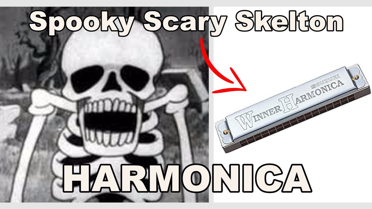 [Harmonica] Spooky Scary Skeletons - EASY + TABS - YouTube